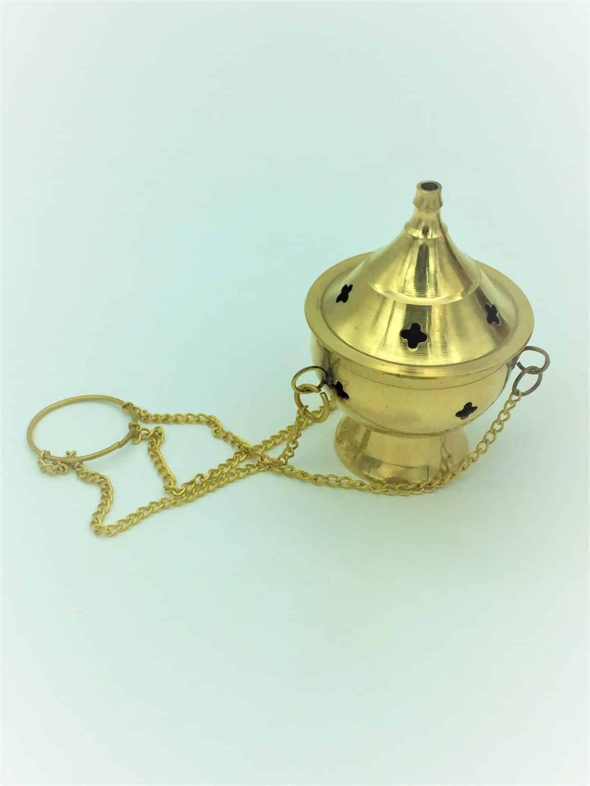 Small Brass Hanging Incense Censer – Druid Alchemy
